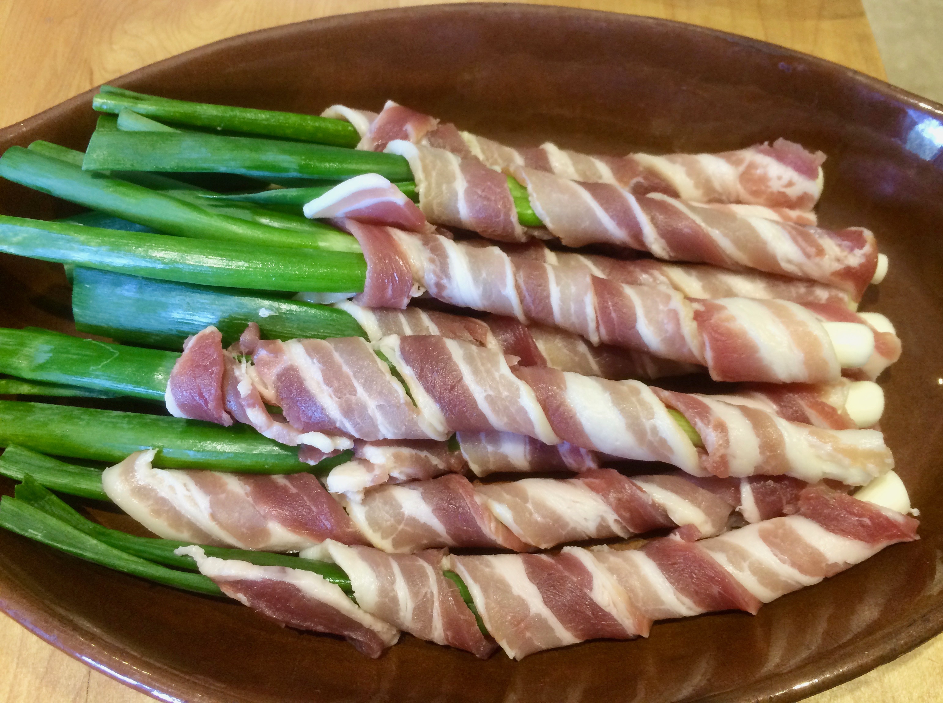 BBQ spring onion and pancetta wraps | Pigeon Cottage Kitchen