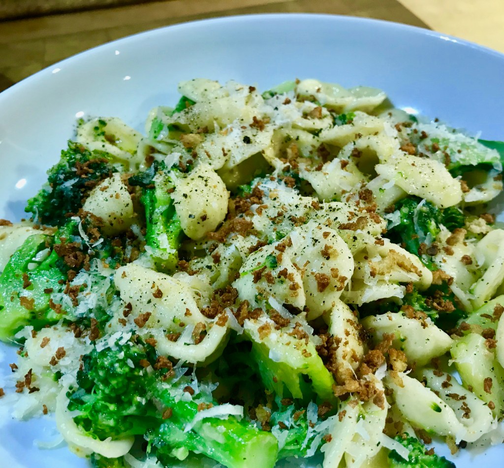 Pasta shells with broccoli and anchovy sauce | Pigeon Cottage Kitchen