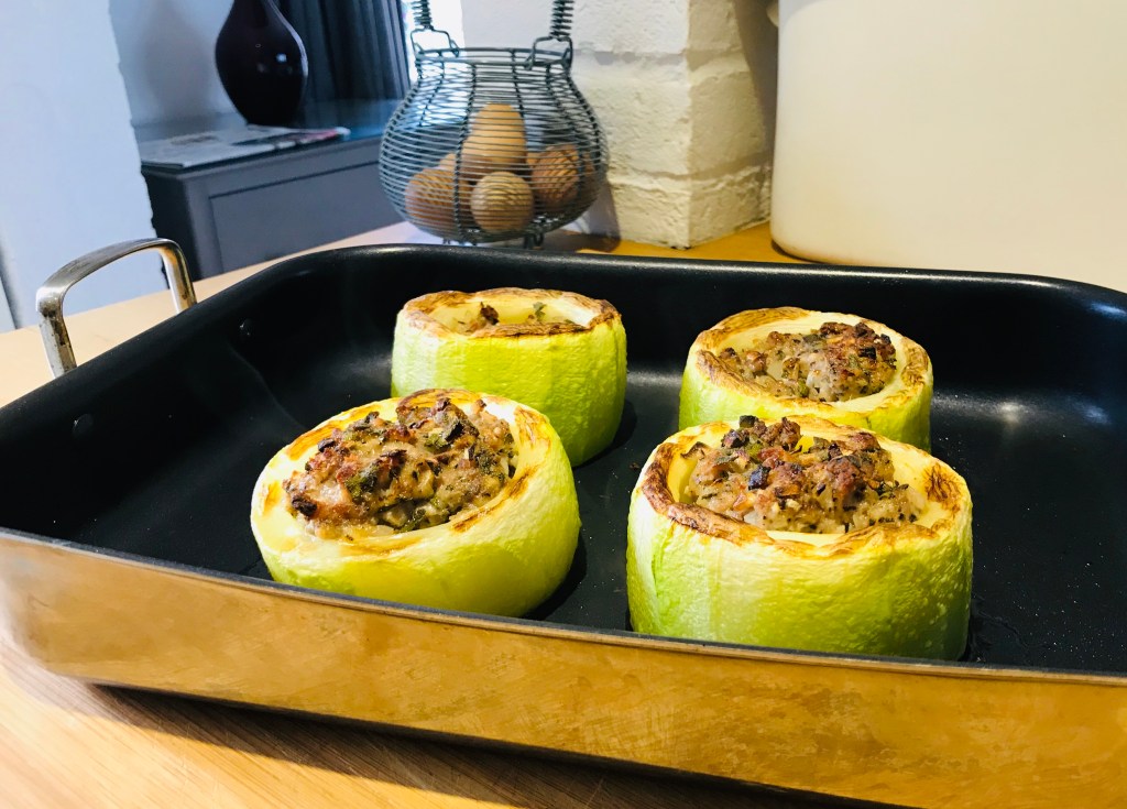 Marrow stuffed with sausage meat and sage – Pigeon Cottage Kitchen
