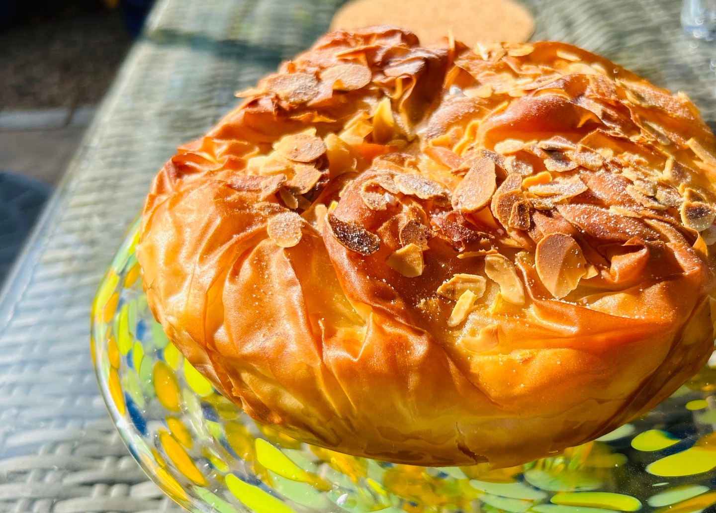 Peach and apricot filo pie with frangipane – Pigeon Cottage Kitchen